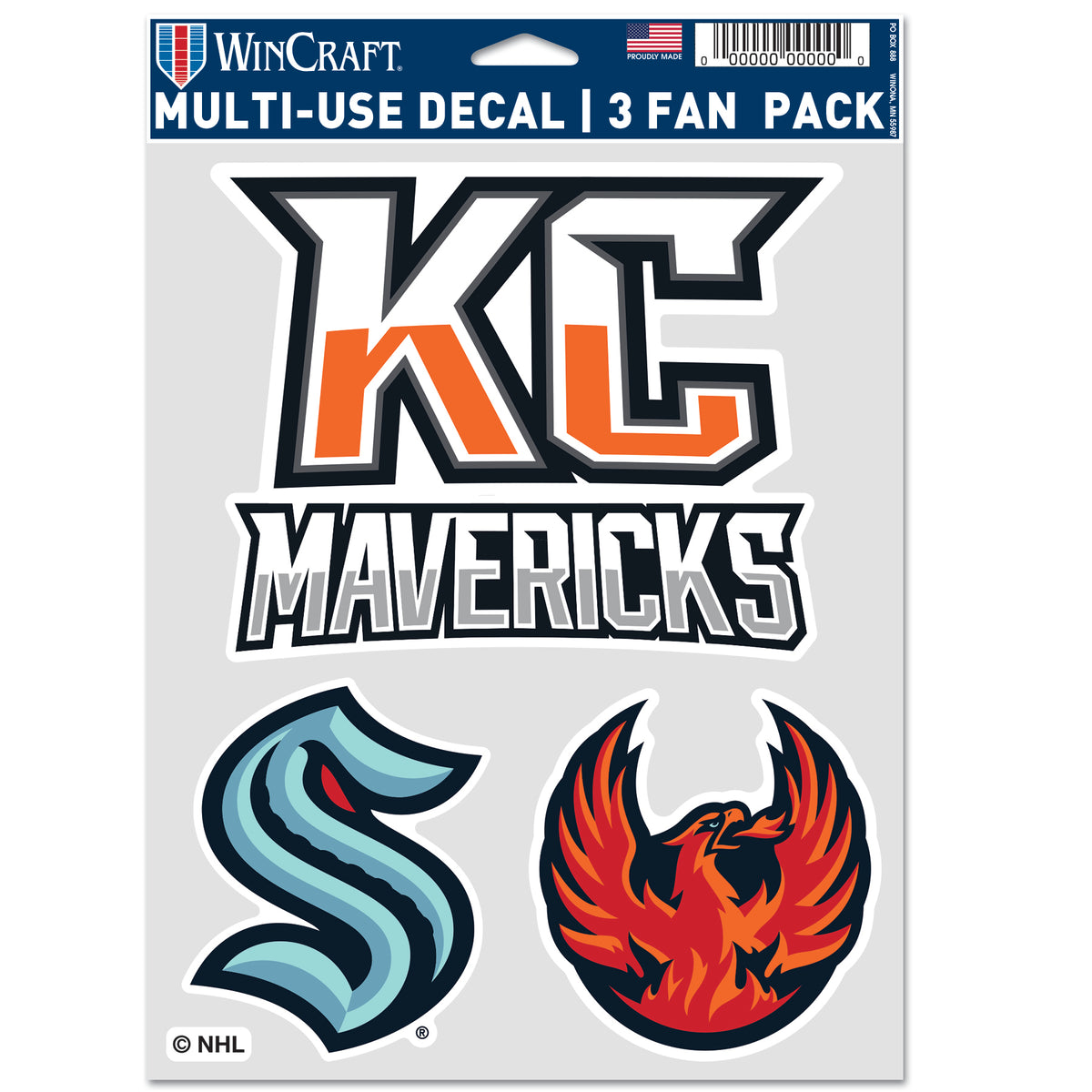Affiliation Sticker 3 pack – Kansas City Mavericks