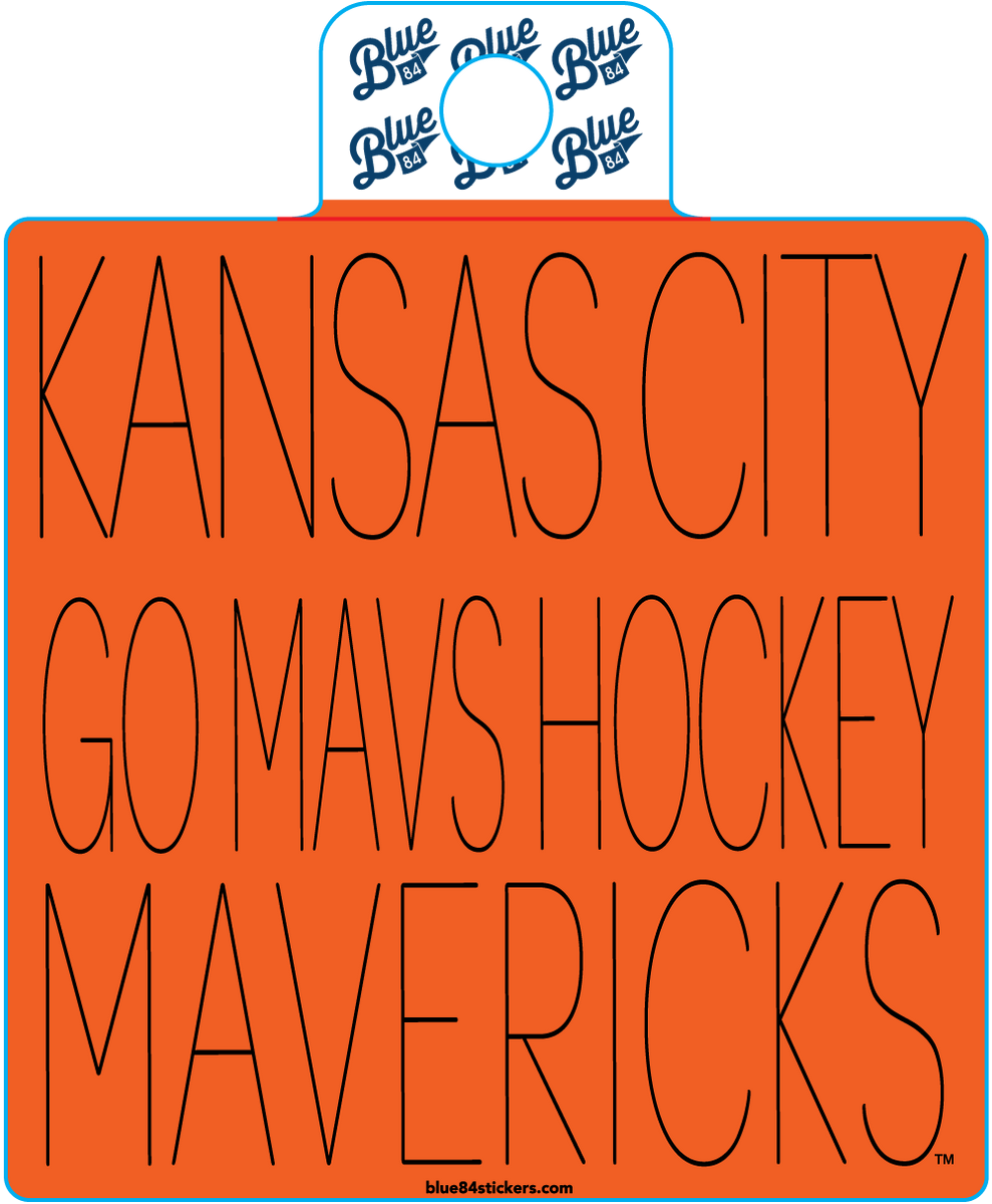 Sticker Skinny Lettering – Kansas City Mavericks
