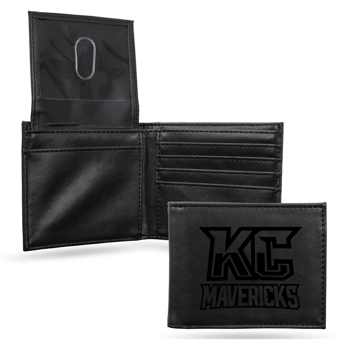Novelty Bifold Wallet Black – Kansas City Mavericks